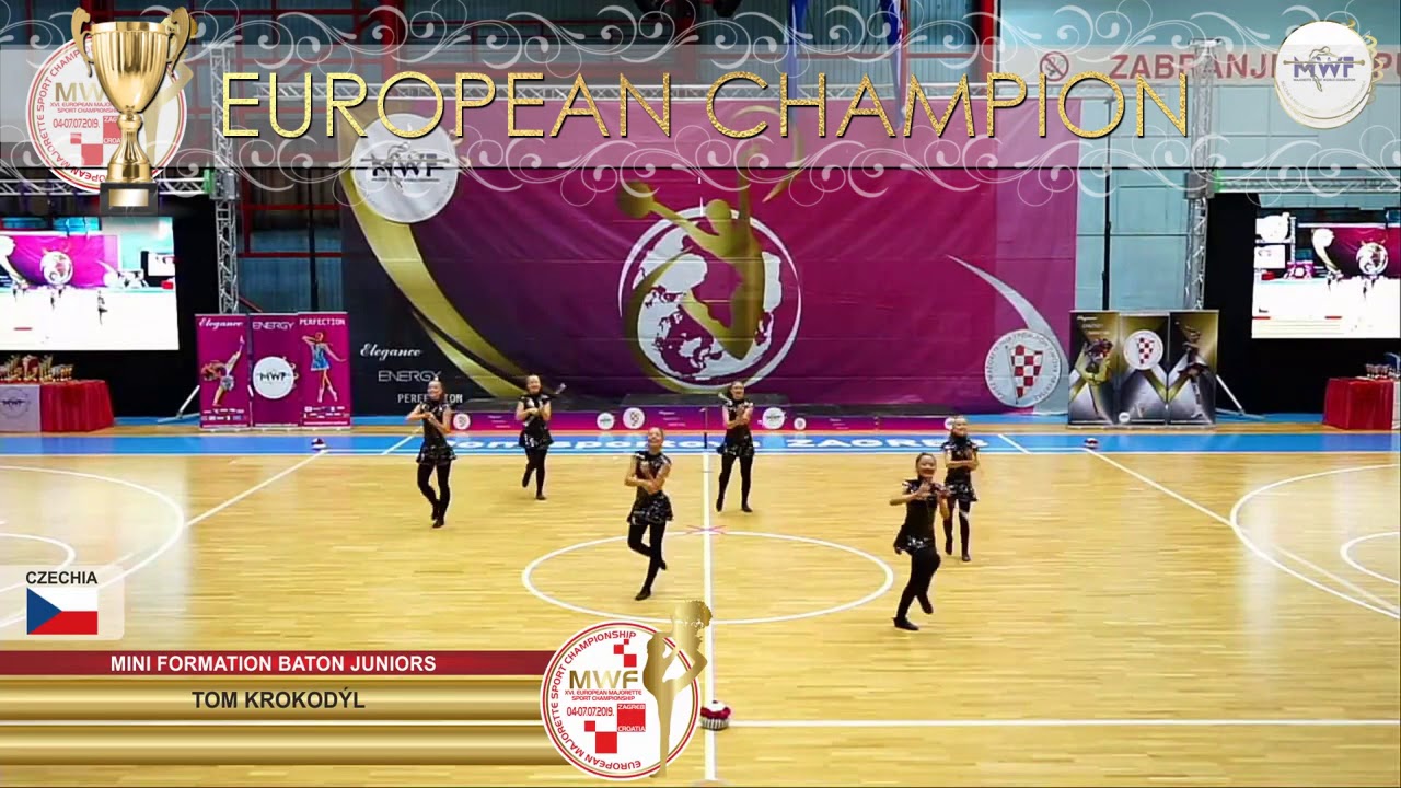 MINI FORMATION BATON JUNIORS EUROPEAN CHAMPION: TOM KROKODÝL, CZECHIA ...
