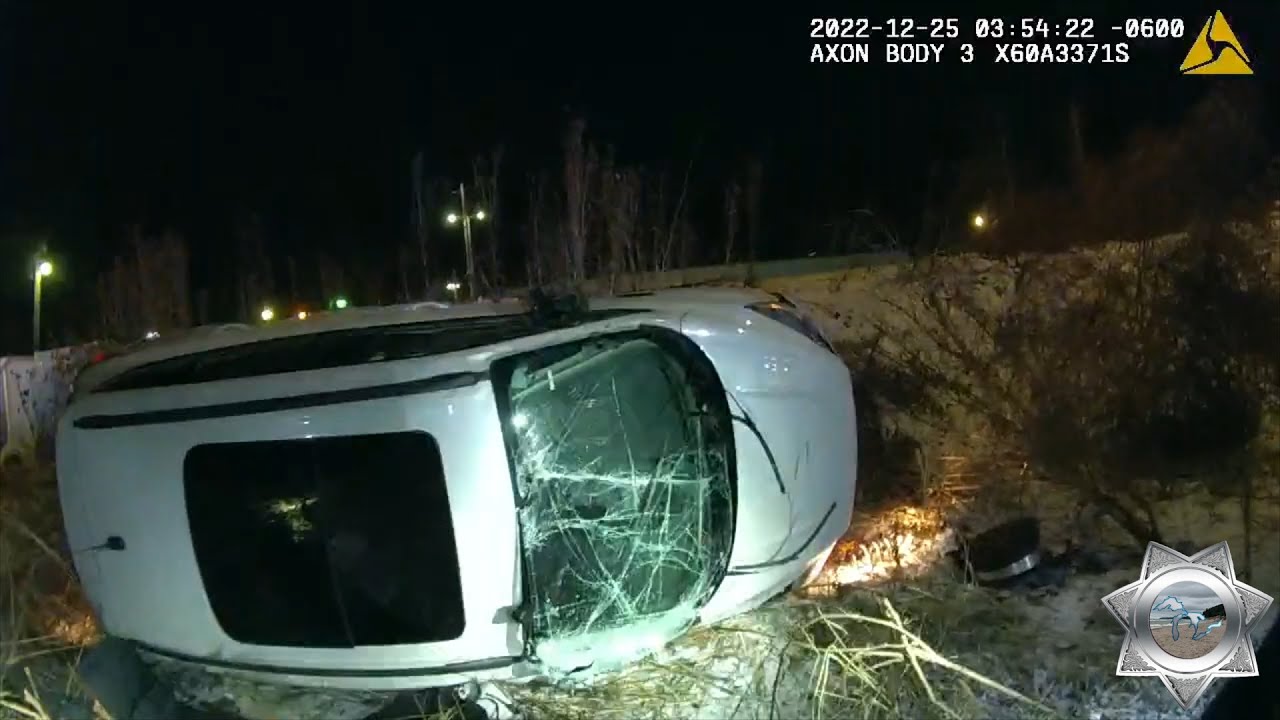 Grinch Gets Tased After Flipping Stolen Car - YouTube