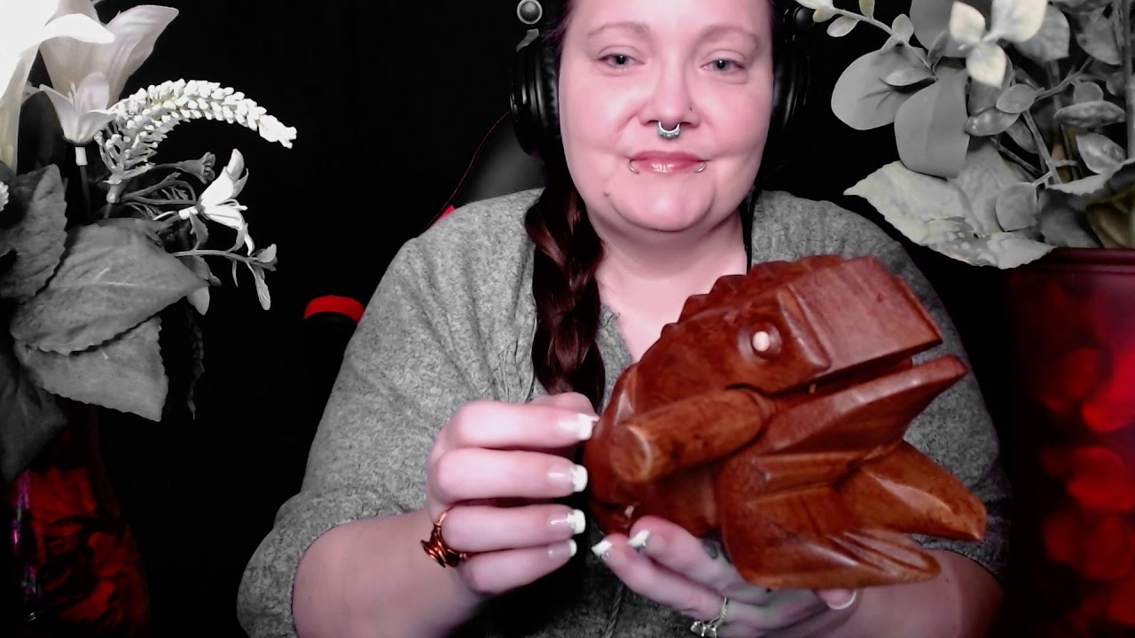 ASMR Wooden Frog Sounds || Whispering - YouTube