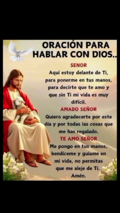 oracion para hablar con Dios para ponerlos en manos de Dios - YouTube