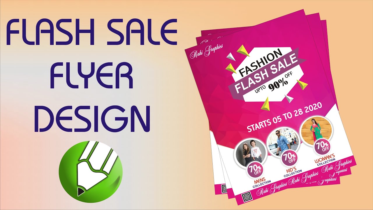 CorelDraw Tutorial - How to Make Flash Sale- flyer, Banner, Brochure ...