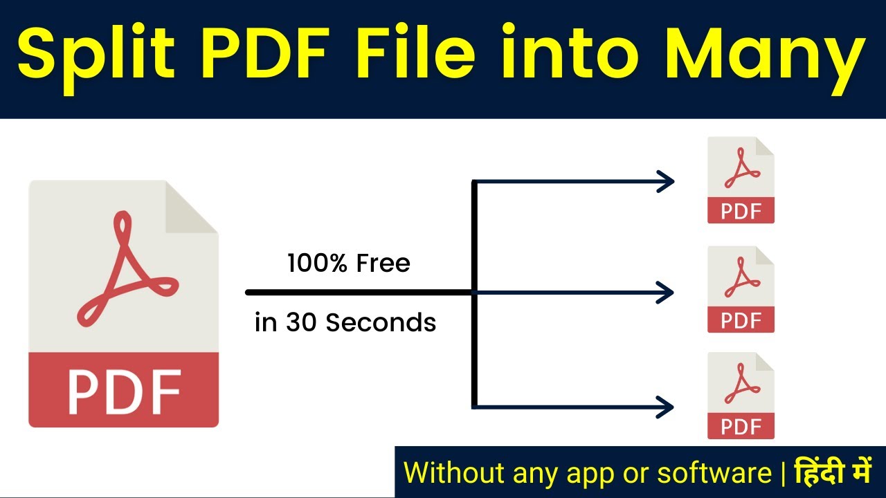 Split PDF Into Multiple Files Online For Free Without Any Software Split PDF Into Multiple Files Online For Free Without Any Software