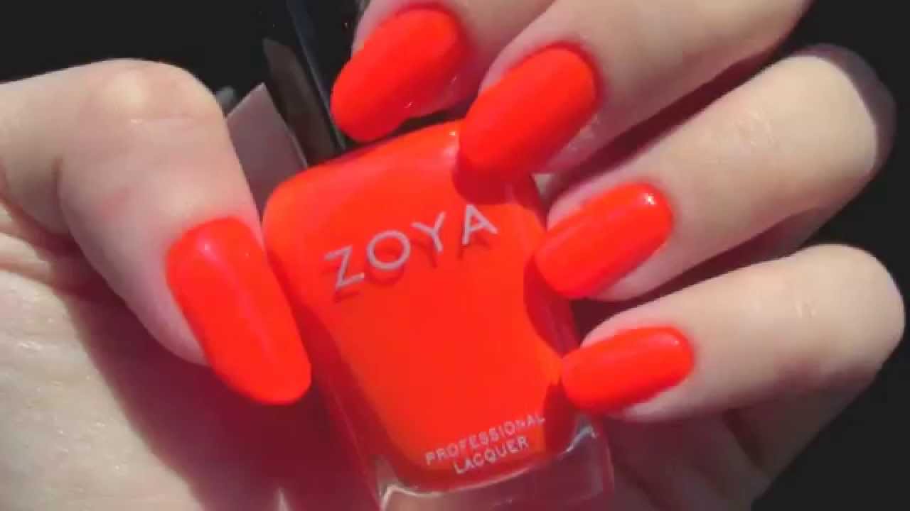 Zoya 'Paz' Neon Nail Polish - YouTube