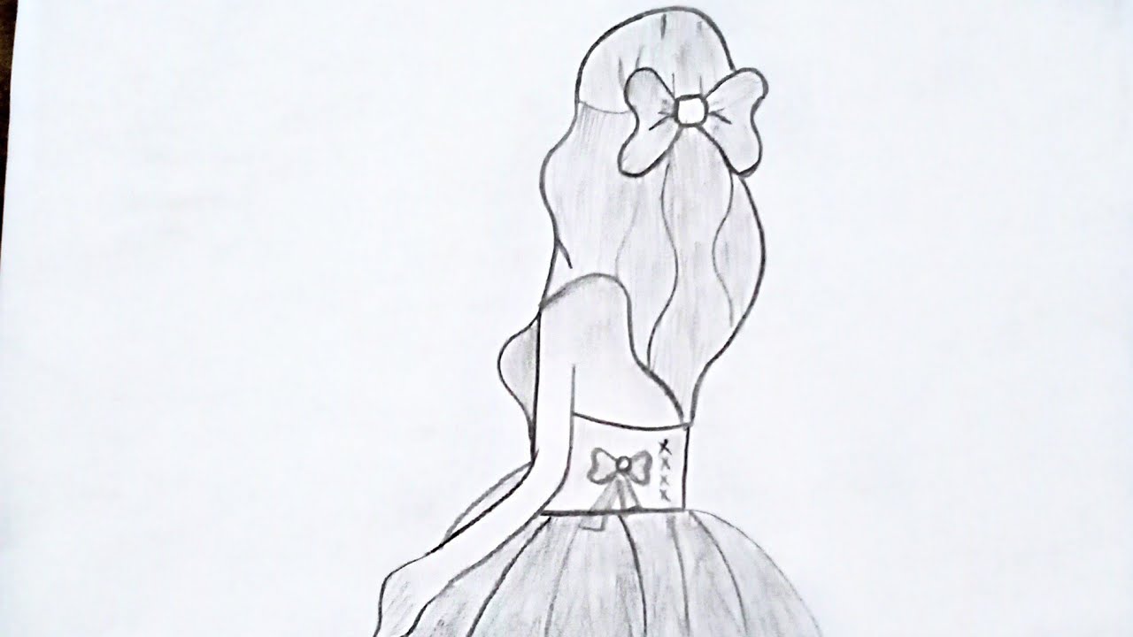How to draw beautiful girl drawing step by step - YouTube