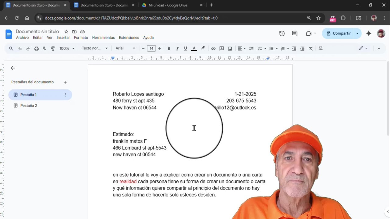 1 GOOGLE DOCS COMO CREAR UN DOCUMENTO O CARTA, - YouTube