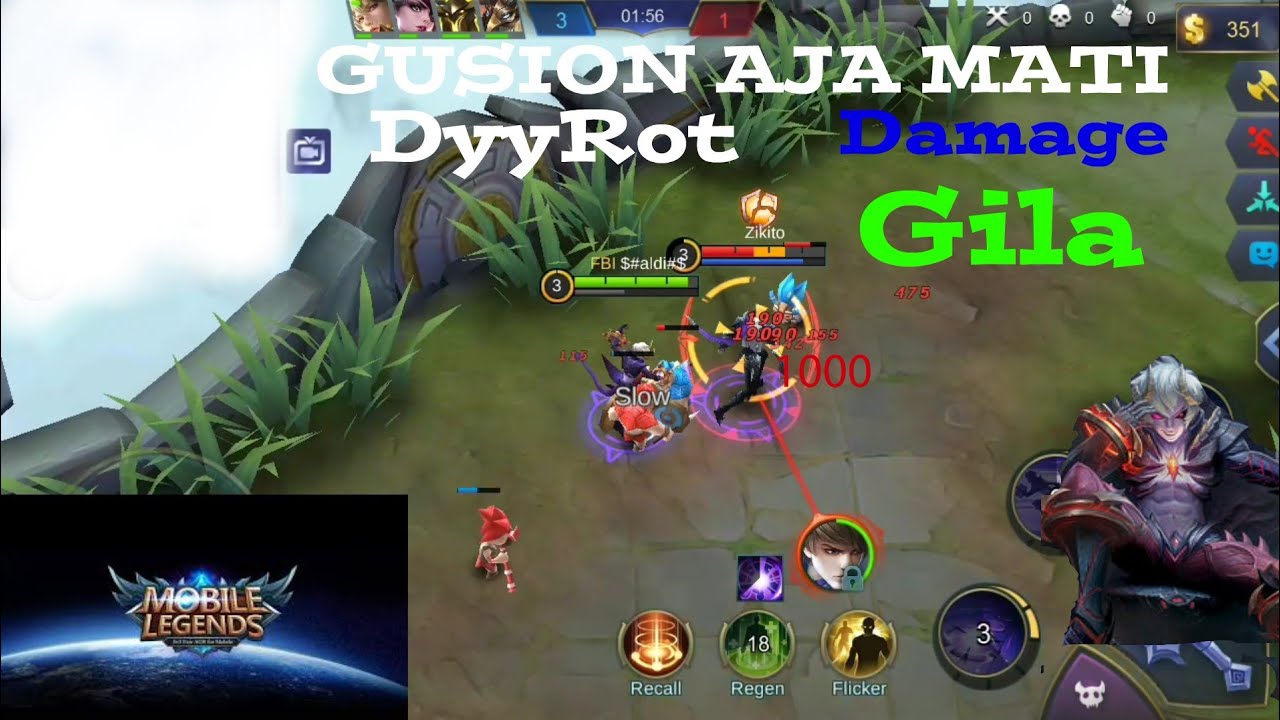 TOP GLOBAL 1 DYRROT!!! MOBILE LEGEND INDONESIA - YouTube