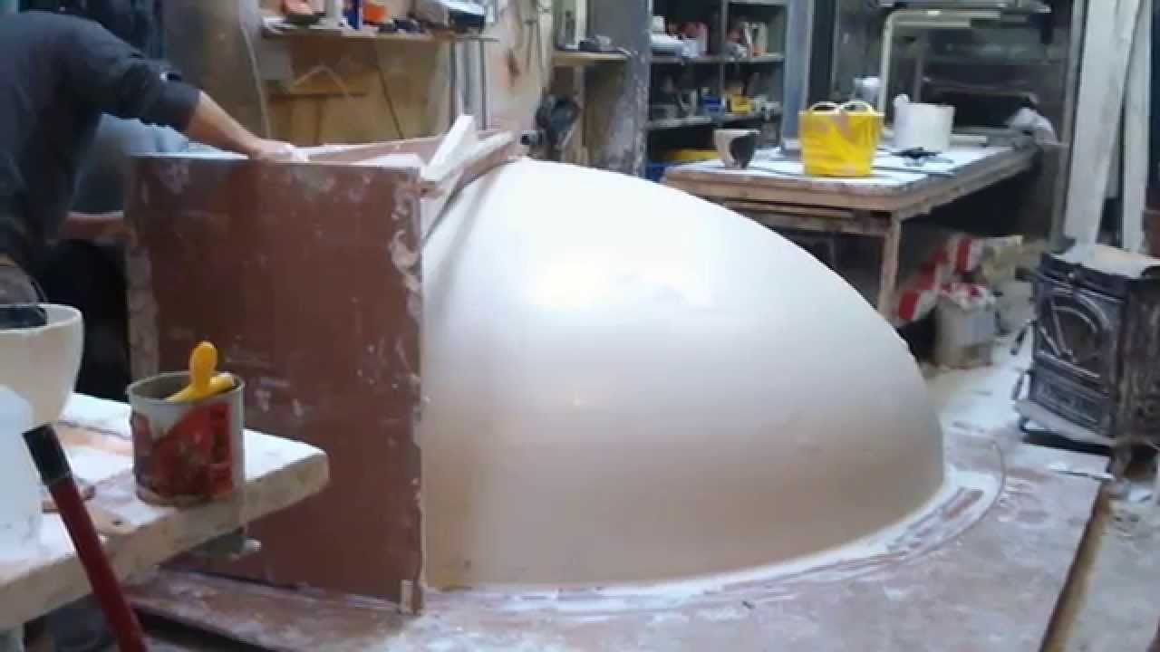 Making a plaster dome quadrant - YouTube