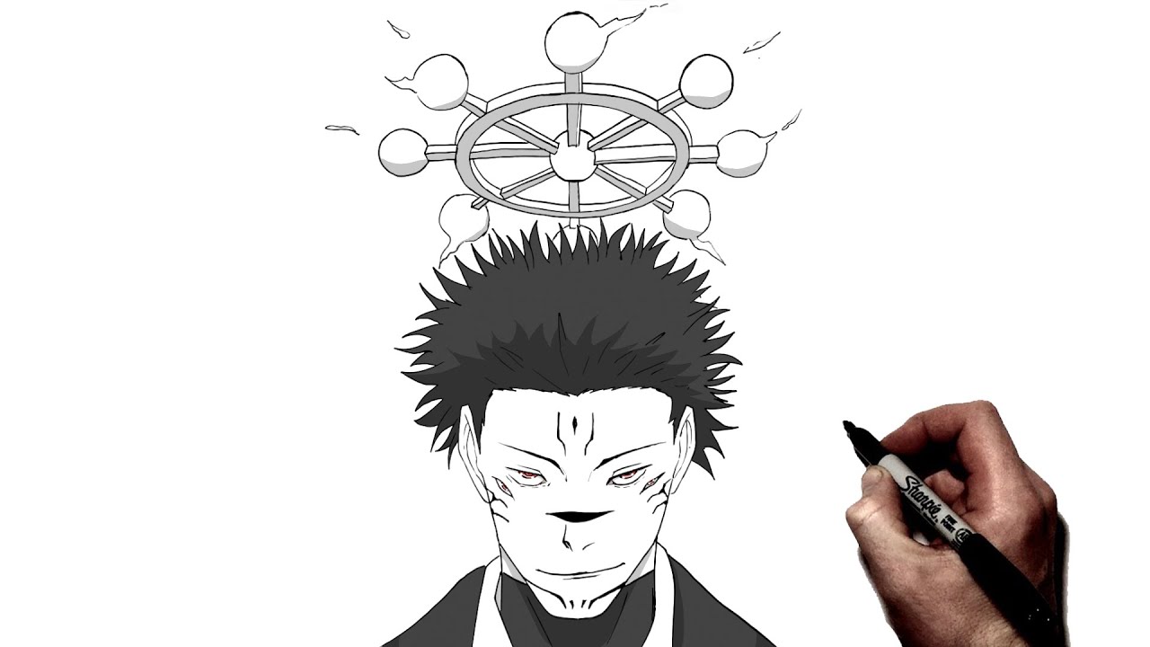 How To Draw Sukuna Mahoraga's Wheel | Step By Step | JJK - YouTube