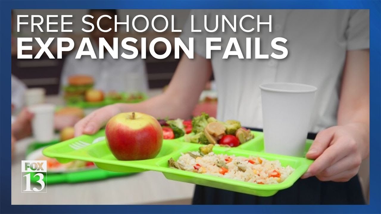 Efforts to expand free school lunch program fails in legislature - YouTube