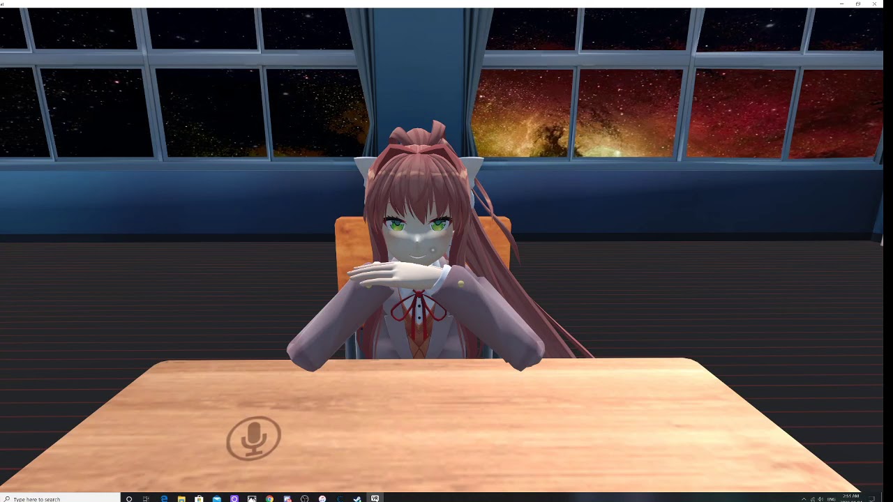 Scary Doki Doki World on VRCHAT Monika scared me - YouTube