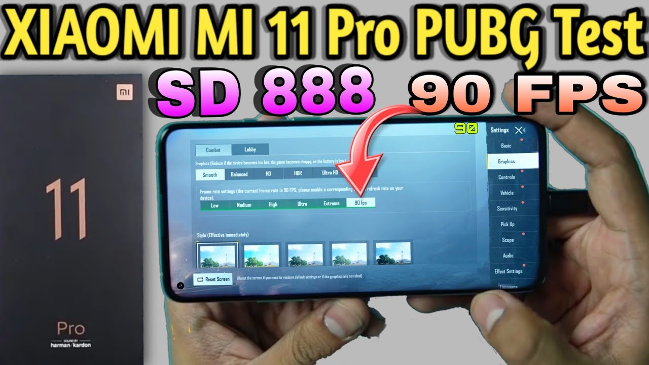 XIAOMI MI 11 Pro PUBG Mobile Test 💥🔥| Mi 11 Pro PUBG Graphics settings ...