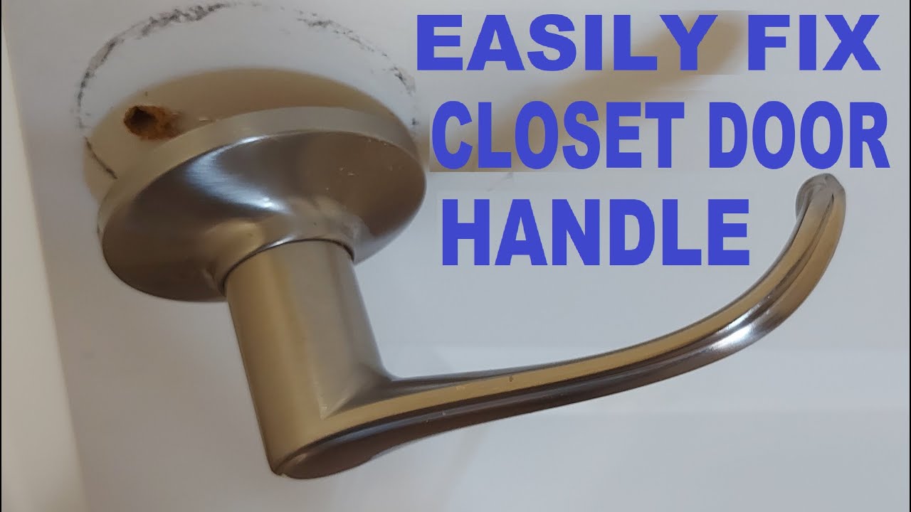 Easily Repair Closet Door Handle - YouTube