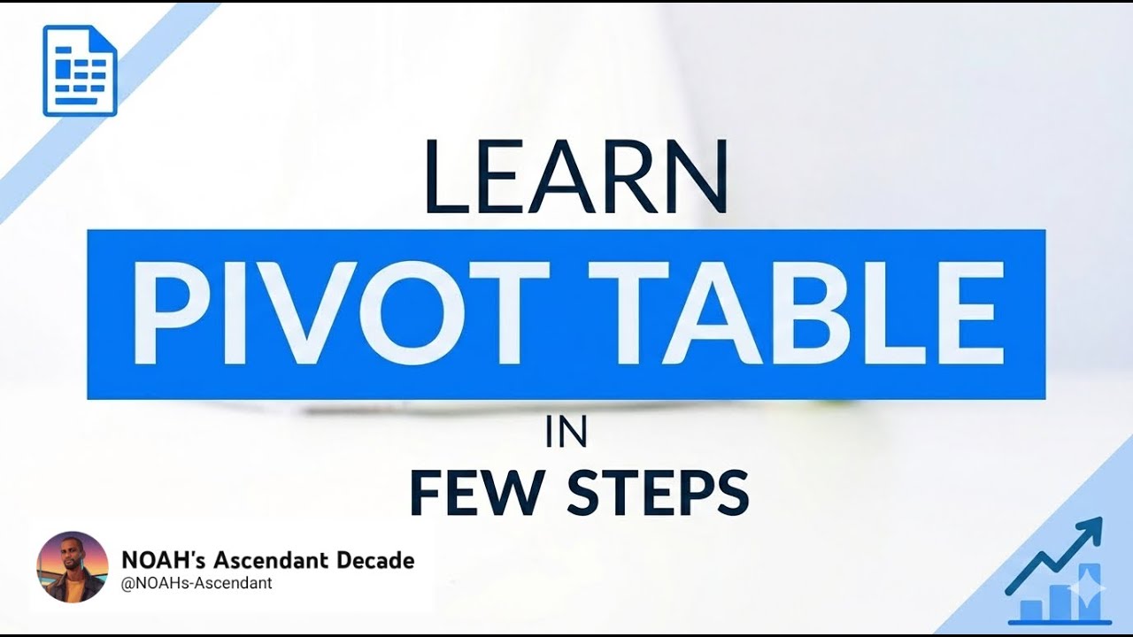 Learn Pivot Table Step by Step | By Rakesh | Microsoft Excel - YouTube