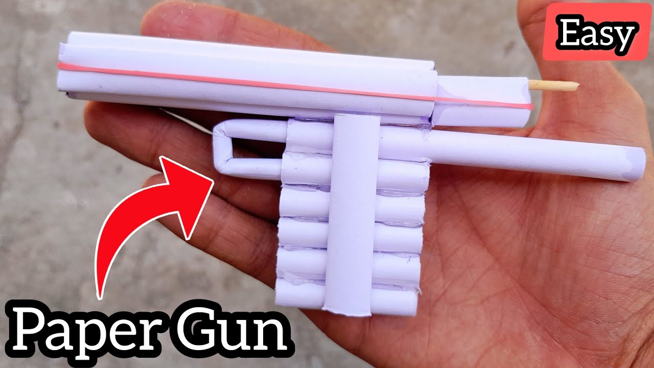 How To Make A Paper Gun That Shoot!! | PAPER GUN KAISE BANAEN - YouTube