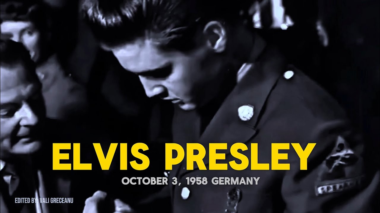 Elvis Aaron Presley young footage | Elvis at the Army base, Elvis ...
