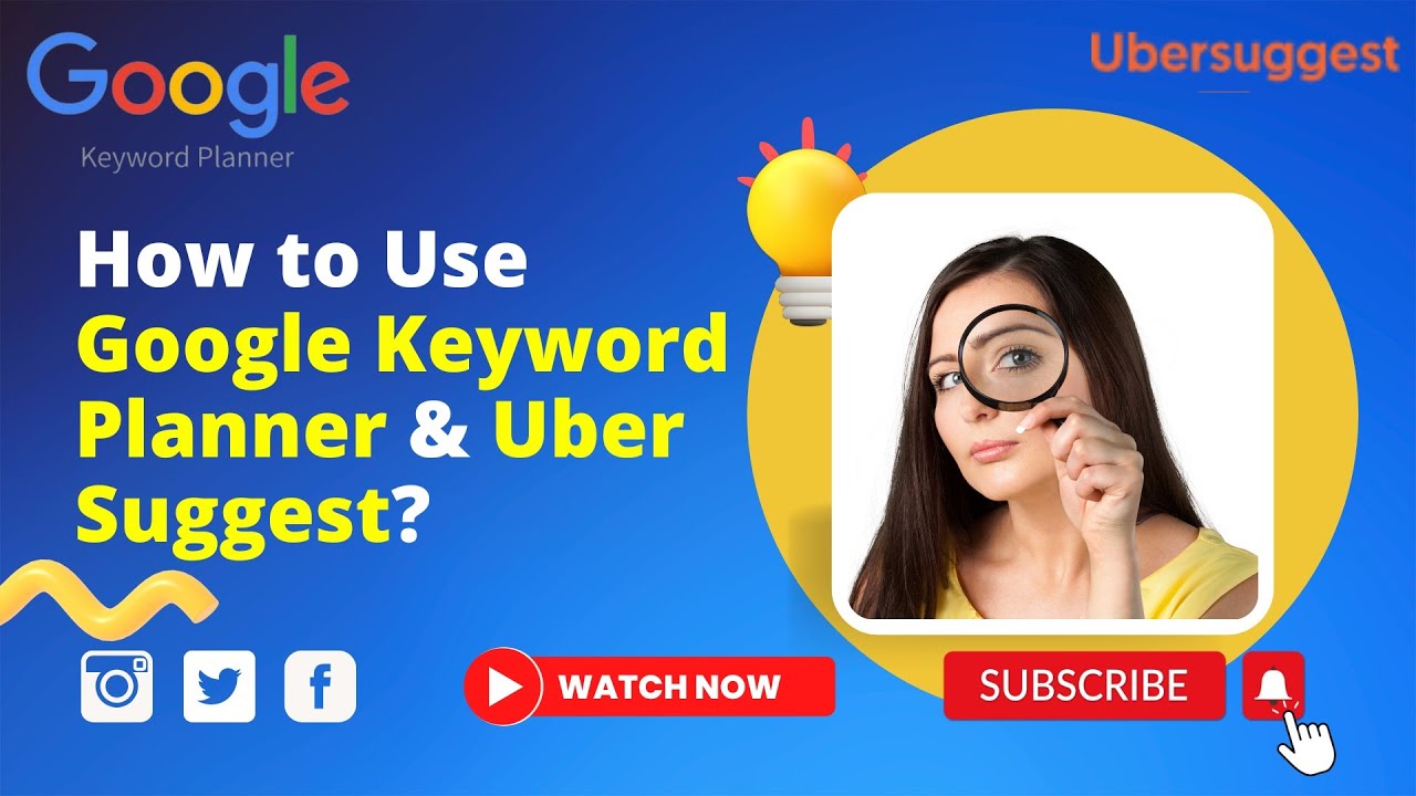 How to Use Google Keyword Planner & Ubersuggest? Free Keyword Research ...