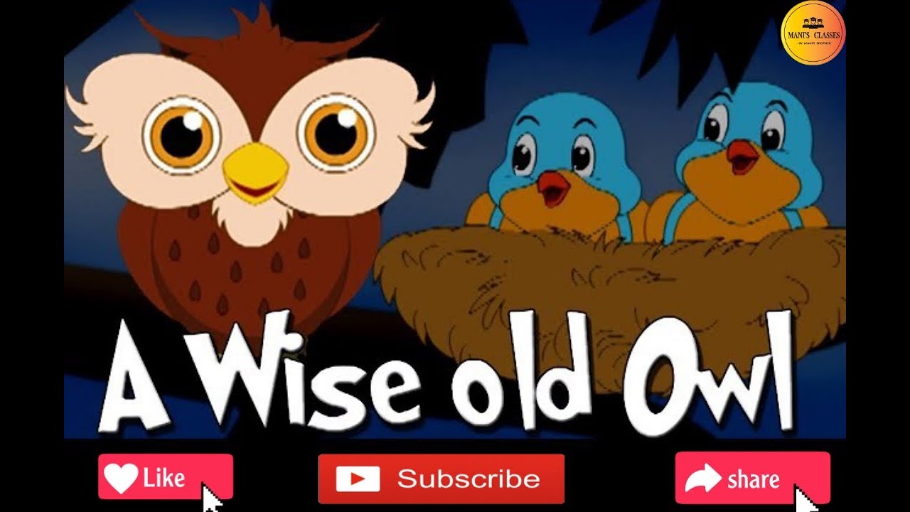 The Wise Old Owl | A Kids Poem About the Importance of Listening - YouTube