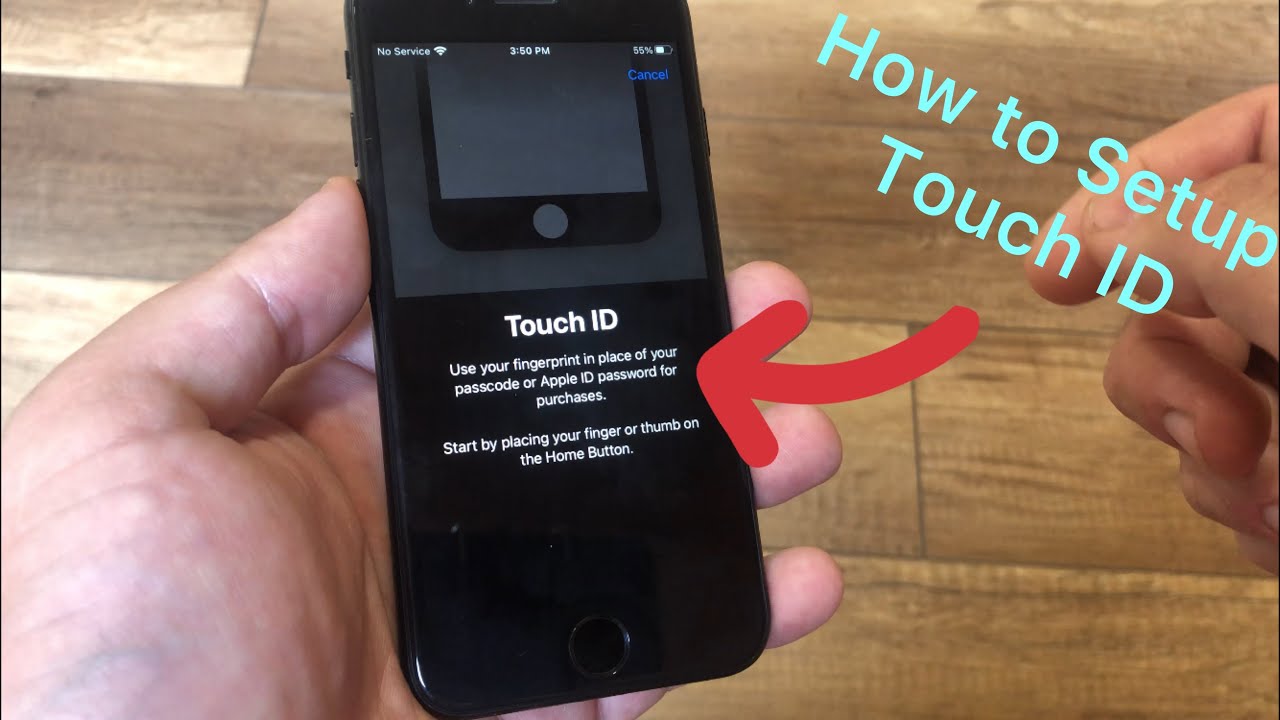 How to Add Fingerprint/ Setup Touch ID on iPhone SE 2020 - YouTube