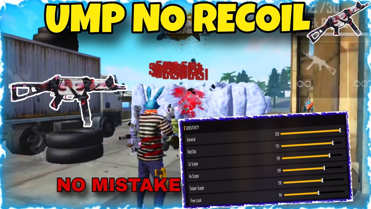 UMP { RED NUMBER } 🔴 SECRET TRICK 🔥 FREE FIRE - YouTube