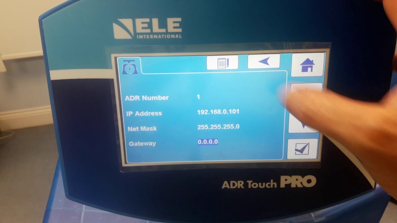 How to series: Manually configure the IP address of the ADR Touch Control PRO Machine - YouTube