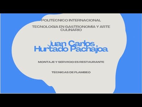 Técnicas de flambeo - Montaje y servicio es restaurante - YouTube