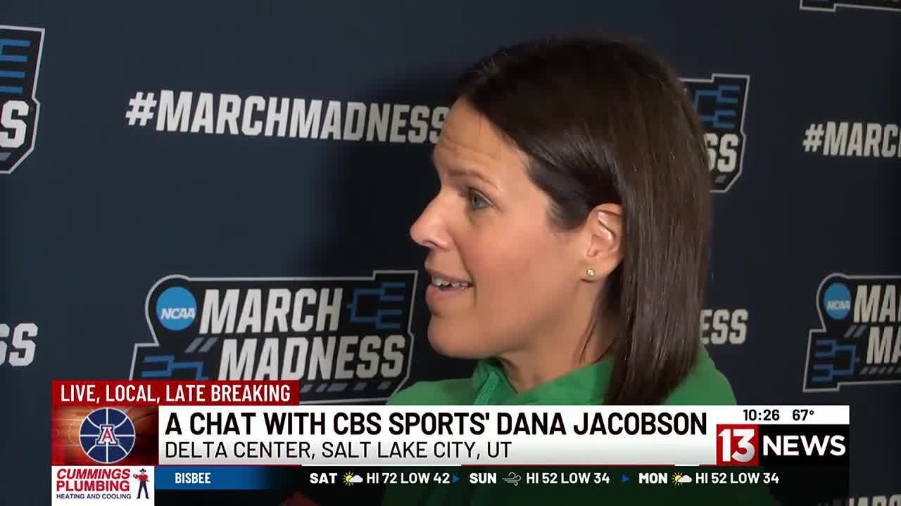 13 News' Damien Alameda talks with CBS Sports' Dana Jacobson - YouTube