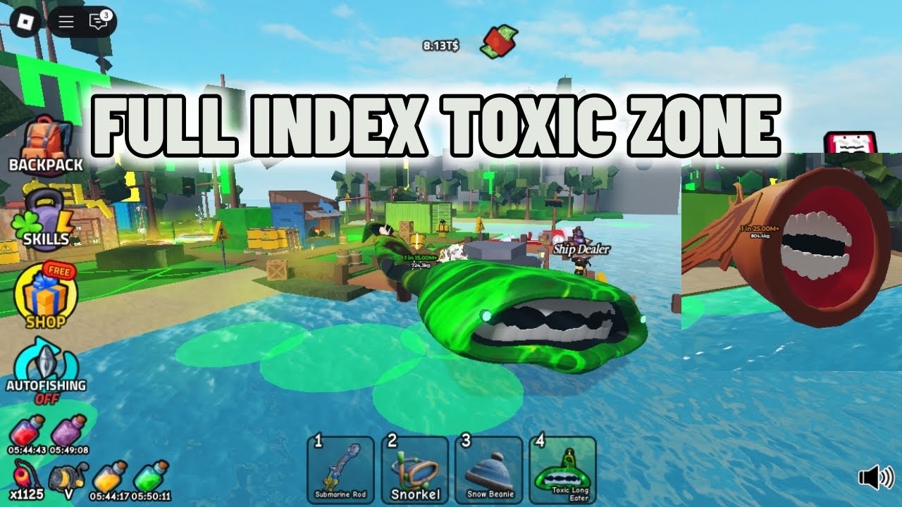 GO FISHING - LENGKAP INDEX DI PULAU TOXIC ZONE ROBLOX!!!#games - YouTube