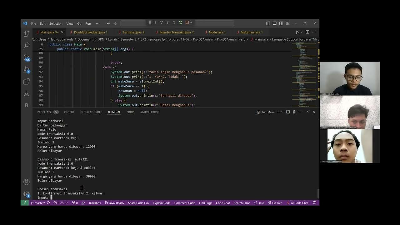 UAS Final Project Bahasa Pemrograman 2 - YouTube