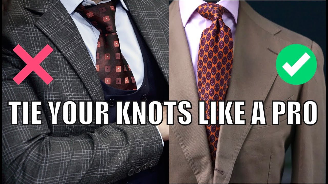 How to tie a Four in Hand and Windsor Knot - Tie Like a Pro - YouTube