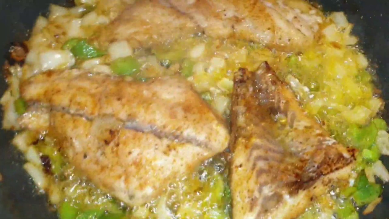 Redfish pasta with greens - YouTube