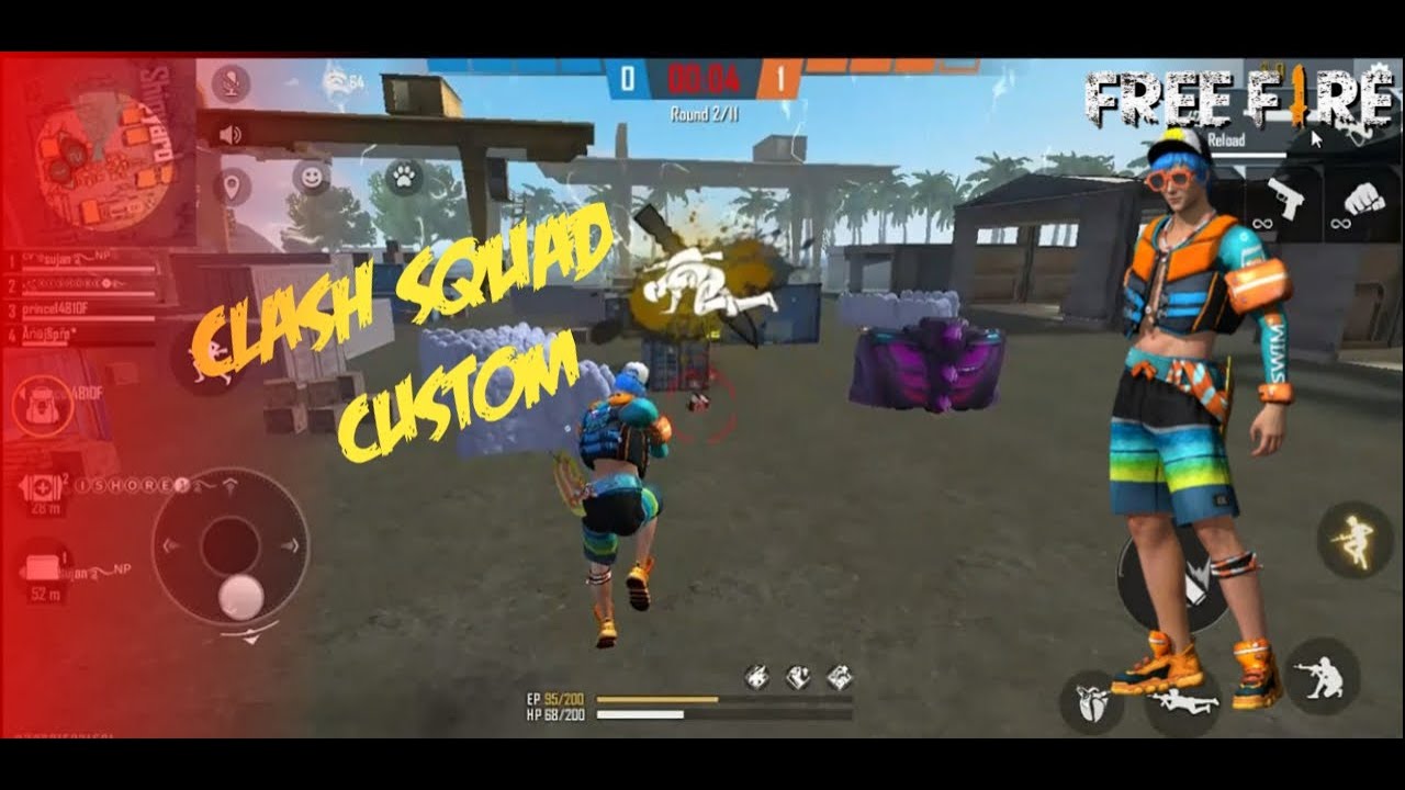 Custom Clash Squad, very entertaining gameplay , Garena Freefire - YouTube