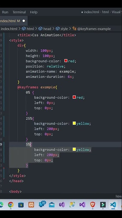 CSS ANIMATION #html #css #animation #shorts - YouTube