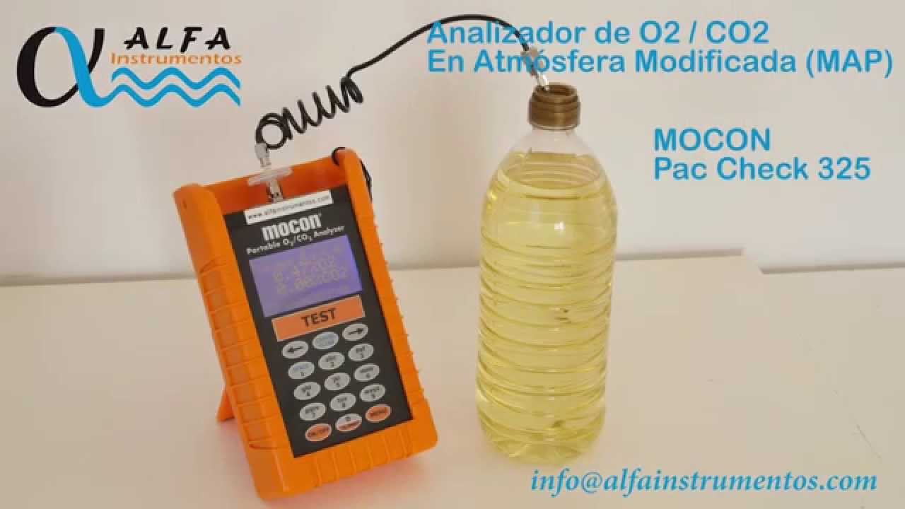 Analizador de O2 / CO2 en Atmósfera modificada MAP MOCON Pac Check 325 ...