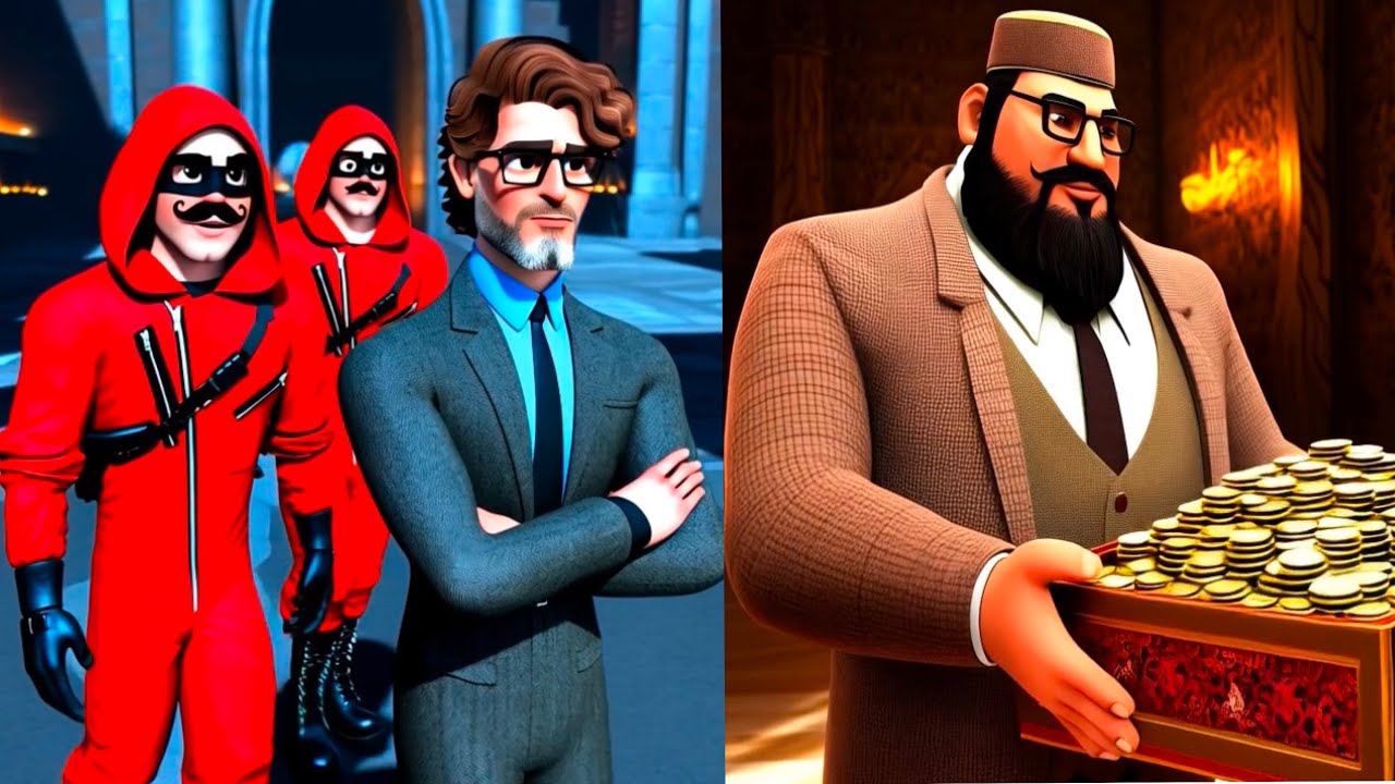 Money heist cartoon| english animated cartoons for kids |english ...