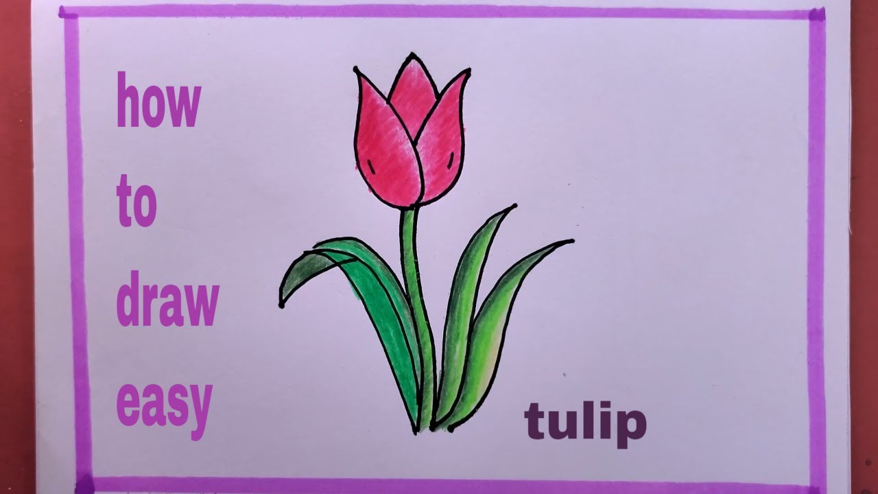 Tulip Drawing Made EASY with These 3 Simple Tricks! - YouTube