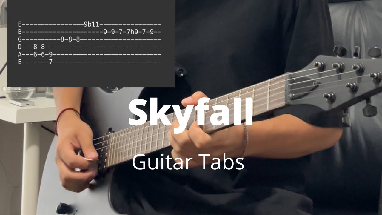 Skyfall by Adele | Guitar Tabs - YouTube