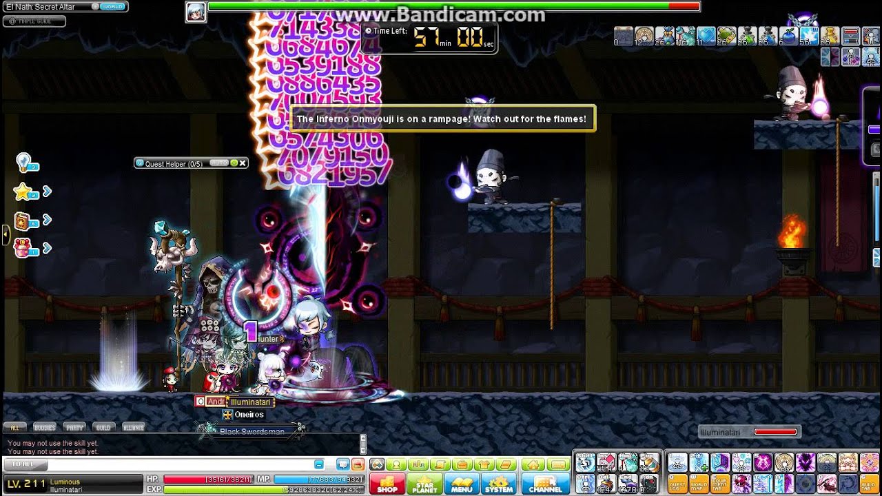 MapleStory GMS Madman Ranmaru Run as Luminous - YouTube