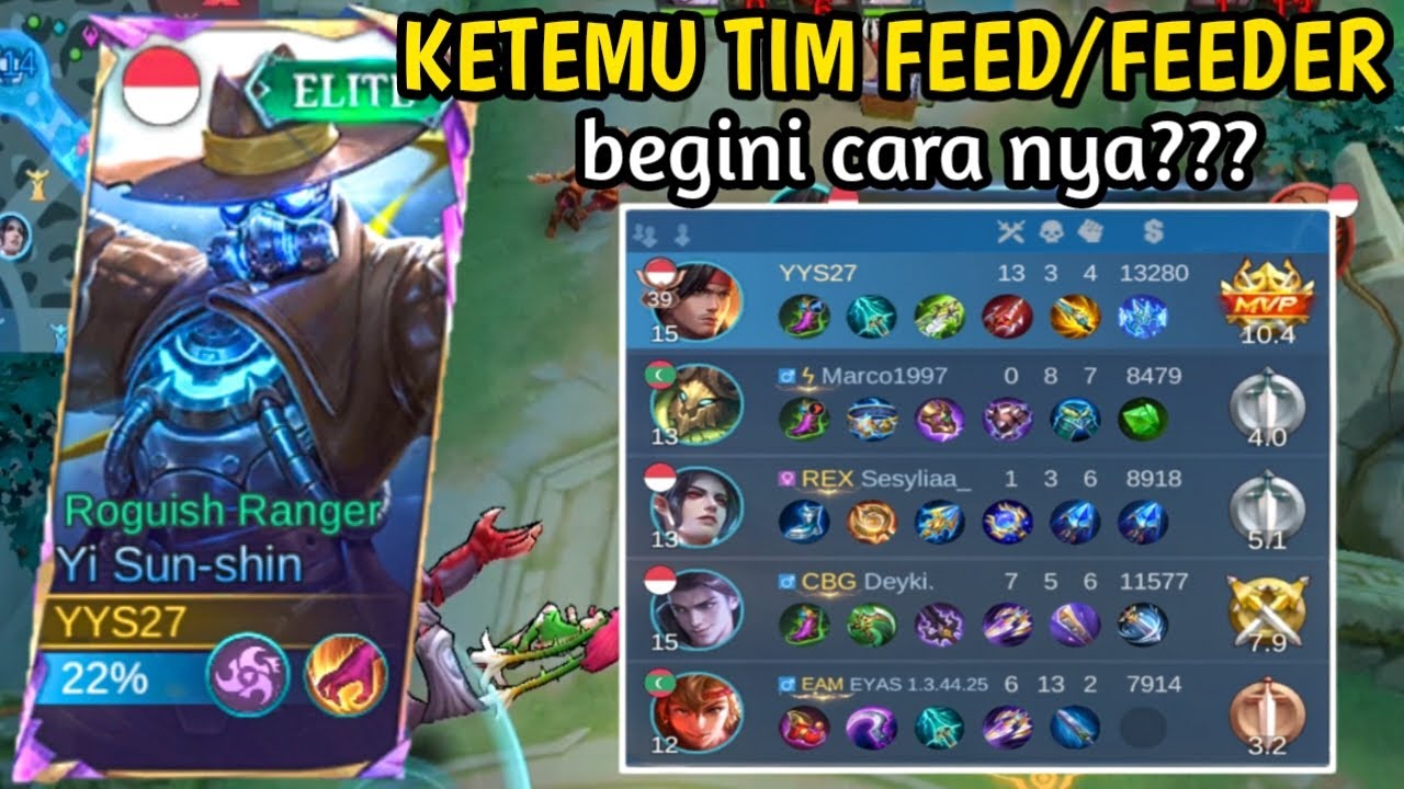 EPIC COMEBACK||YSS SOLO RANK KETEMU TIM FEED/FEEDER||SAMPAI MAU ...