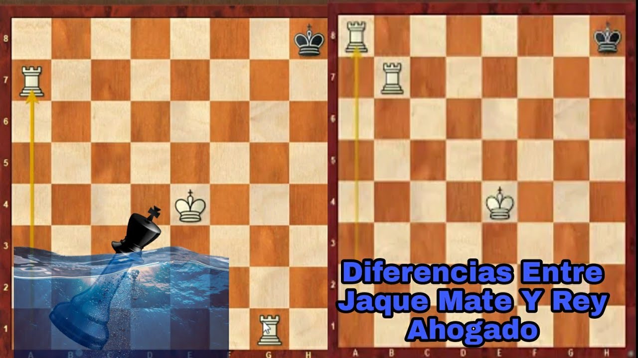 Diferencia entre jaque mate y Rey ahgado - YouTube