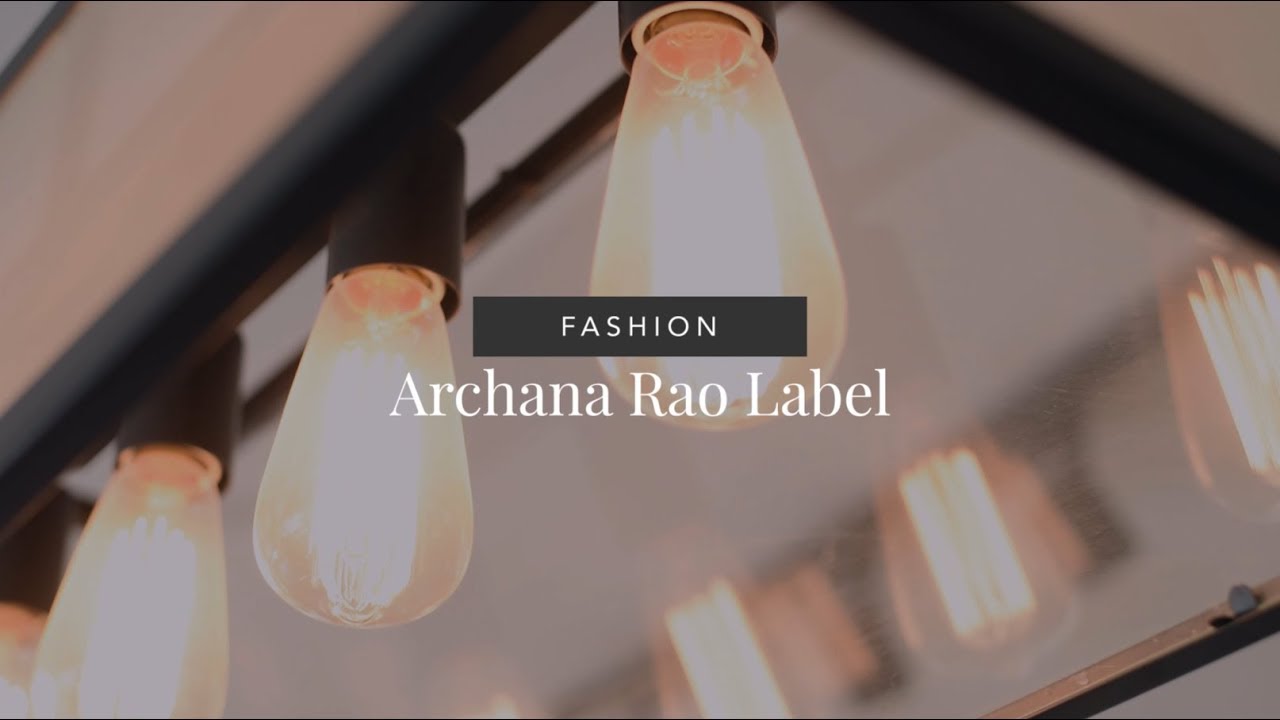Fashion - Archana Rao Label - YouTube