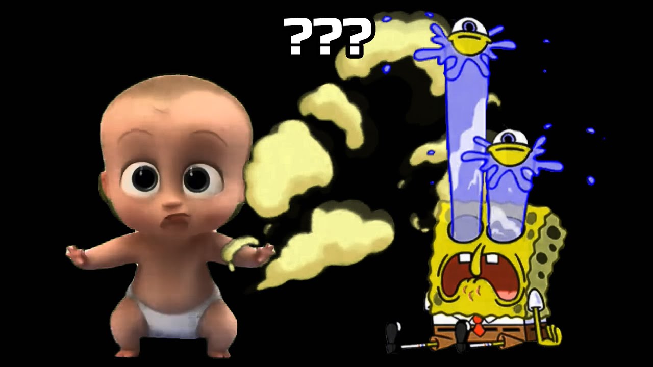 BOSS BABY and SPONGEBOB "I Poop they Wipe" Sound Variations in 38 ...