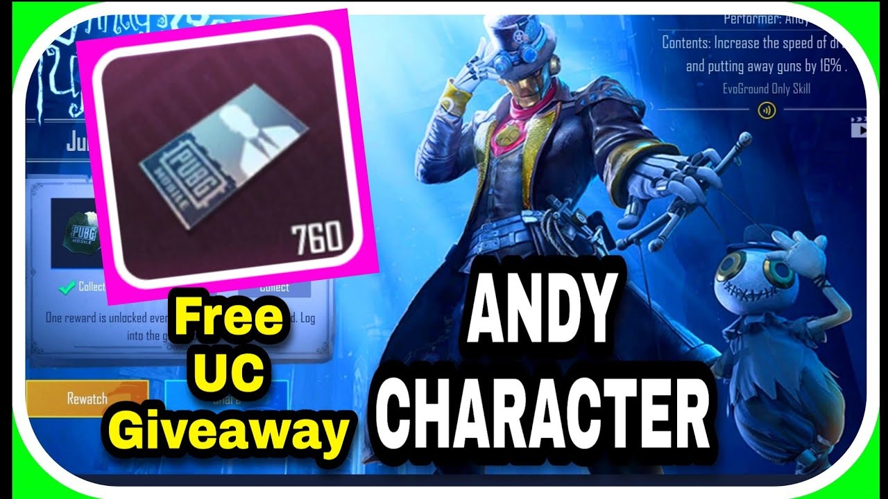 Andy Character Pubg Mobile | New Character | Pubg Mobile. - YouTube