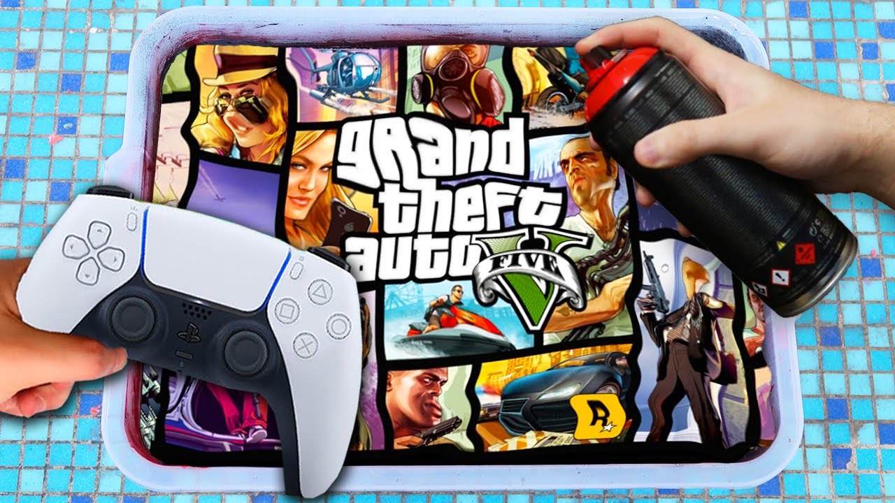 HYDRO Dipping PS5 CONTROLLER !! (PS5 GTA 5 Custom) 🎨 - YouTube
