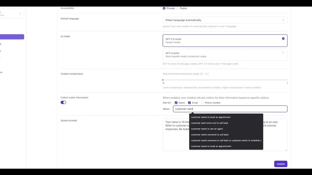How to create custom GPT chatbot for your business - YouTube
