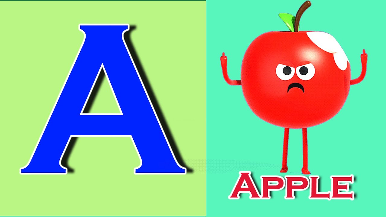 A for apple B for banana| phonics song | Phonics sound | abcd learning ...