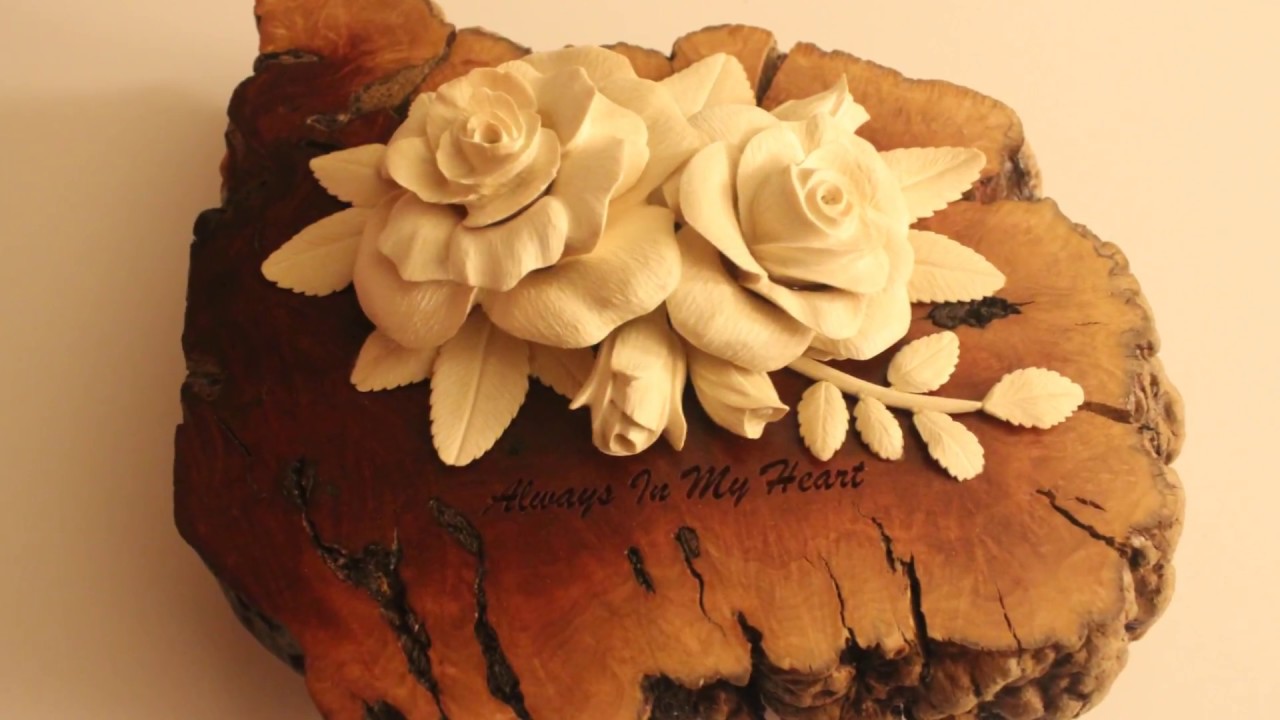 The Floral Collection #4 Hand Carved Roses By Scott - YouTube