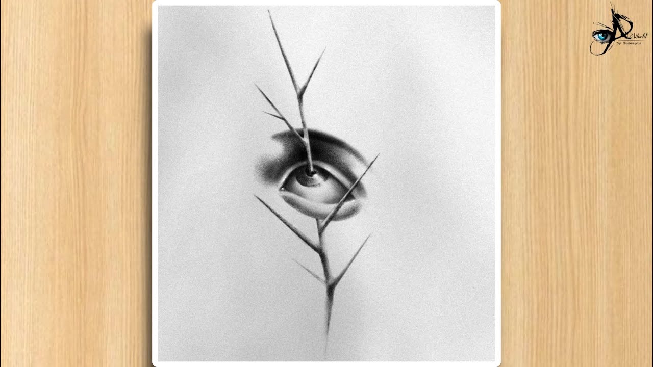 How to draw -Eyes of thorn || unique drawing step by step draw for ...
