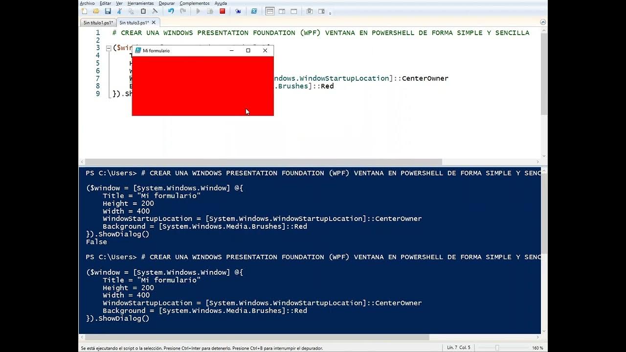 Crear una Windows Presentation Foundation (WPF) ventana en PowerShell de forma simple y sencilla ...
