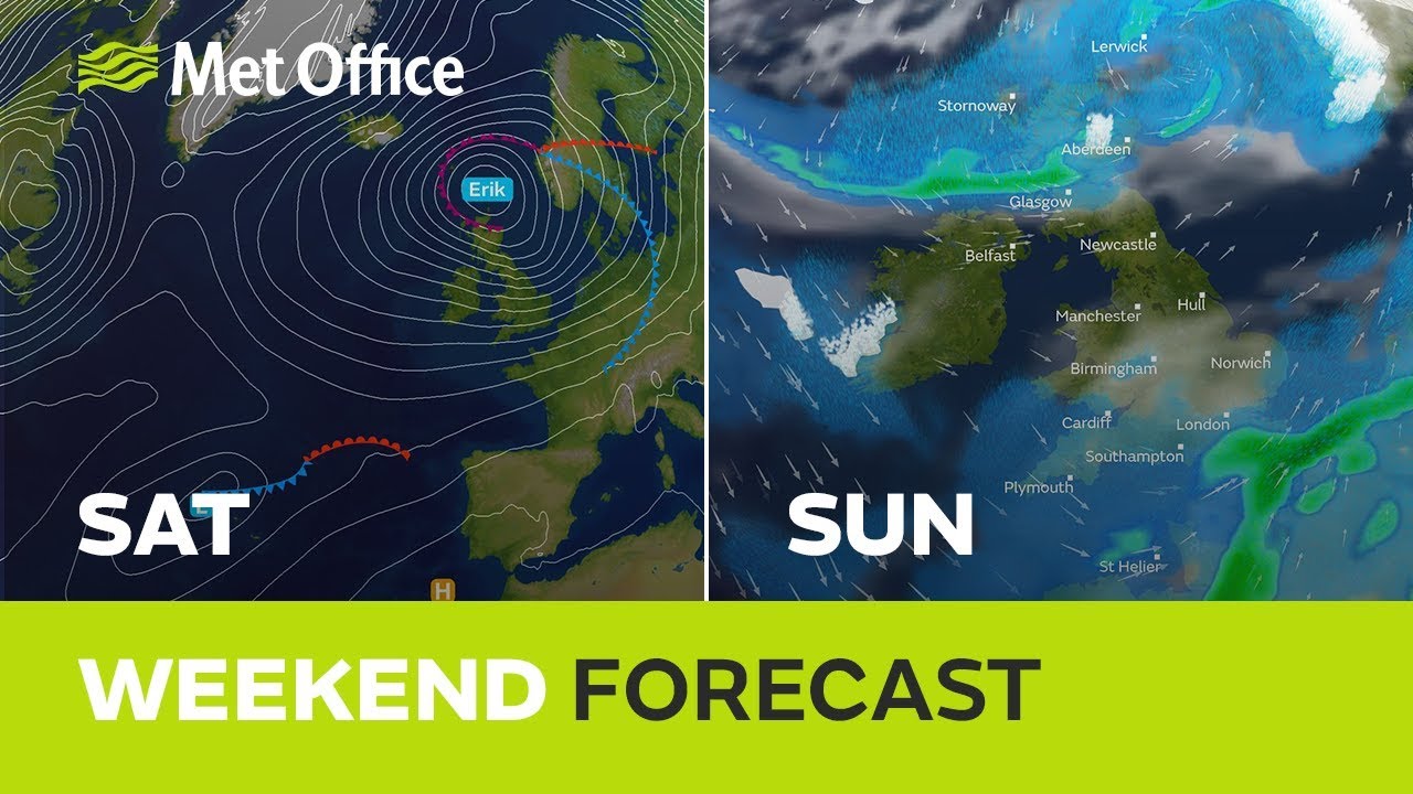 Weekend weather – Another very windy weekend with heavy rain at times ...