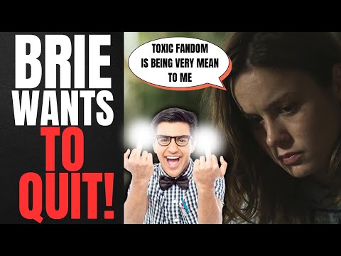 Captain Marvel Brie Larson WANTS TO QUIT | Woke Actress IS TIRED Of TOXIC FANDOM And RUNS AWAY